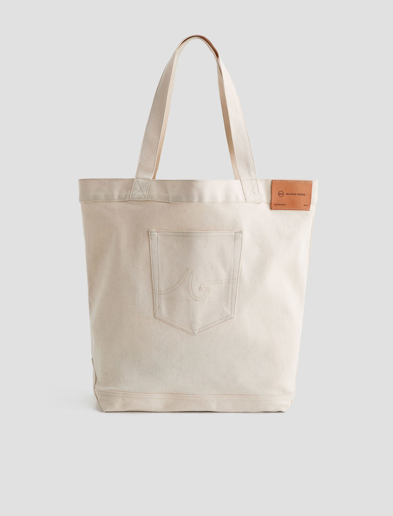 Unisex Selvage Denim Tote Natural at AG Jeans Official Store