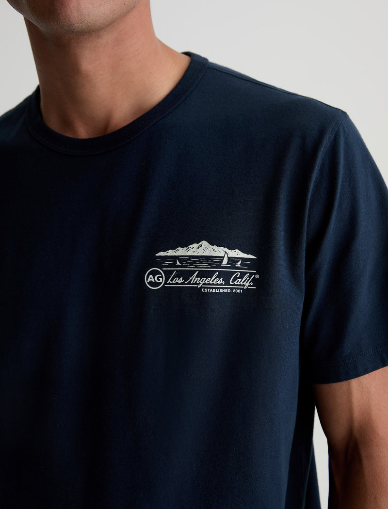 Men Bryce Crew Channel Island Deep Navy at AG Jeans Official Store