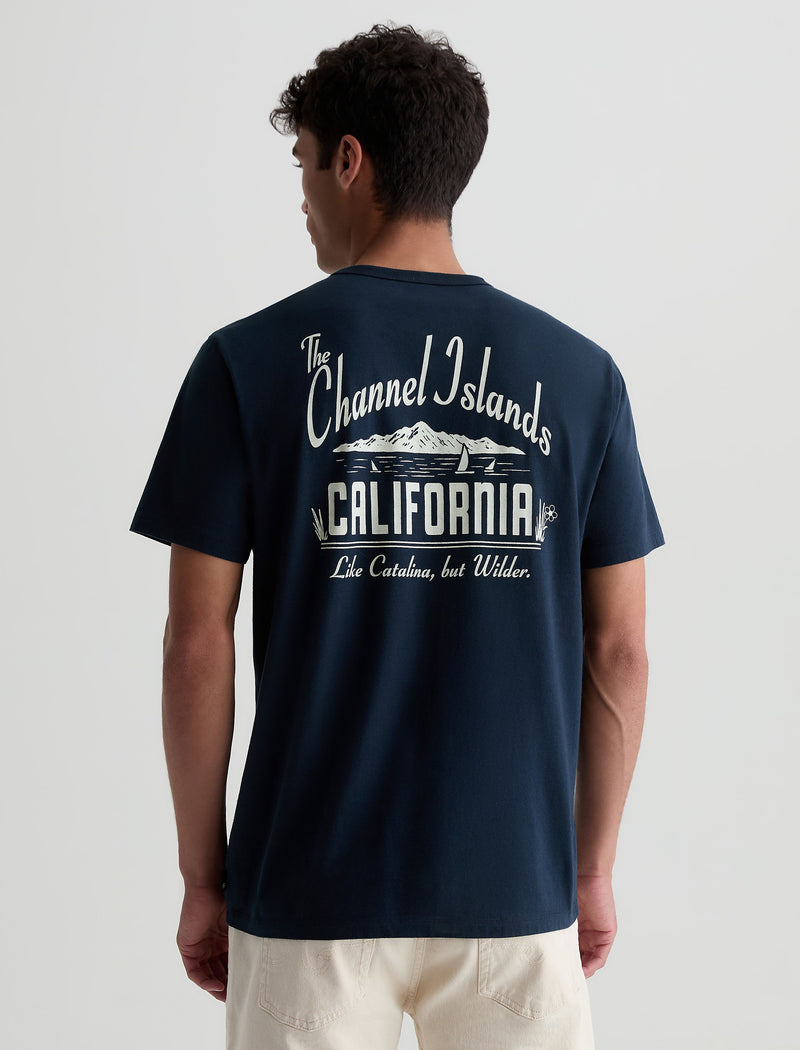 Men Bryce Crew Channel Island Deep Navy at AG Jeans Official Store