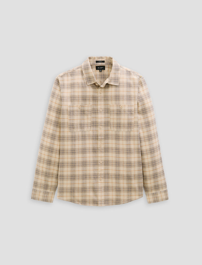 Men Wayne Work Shirt Tan Multi at AG Jeans Official Store
