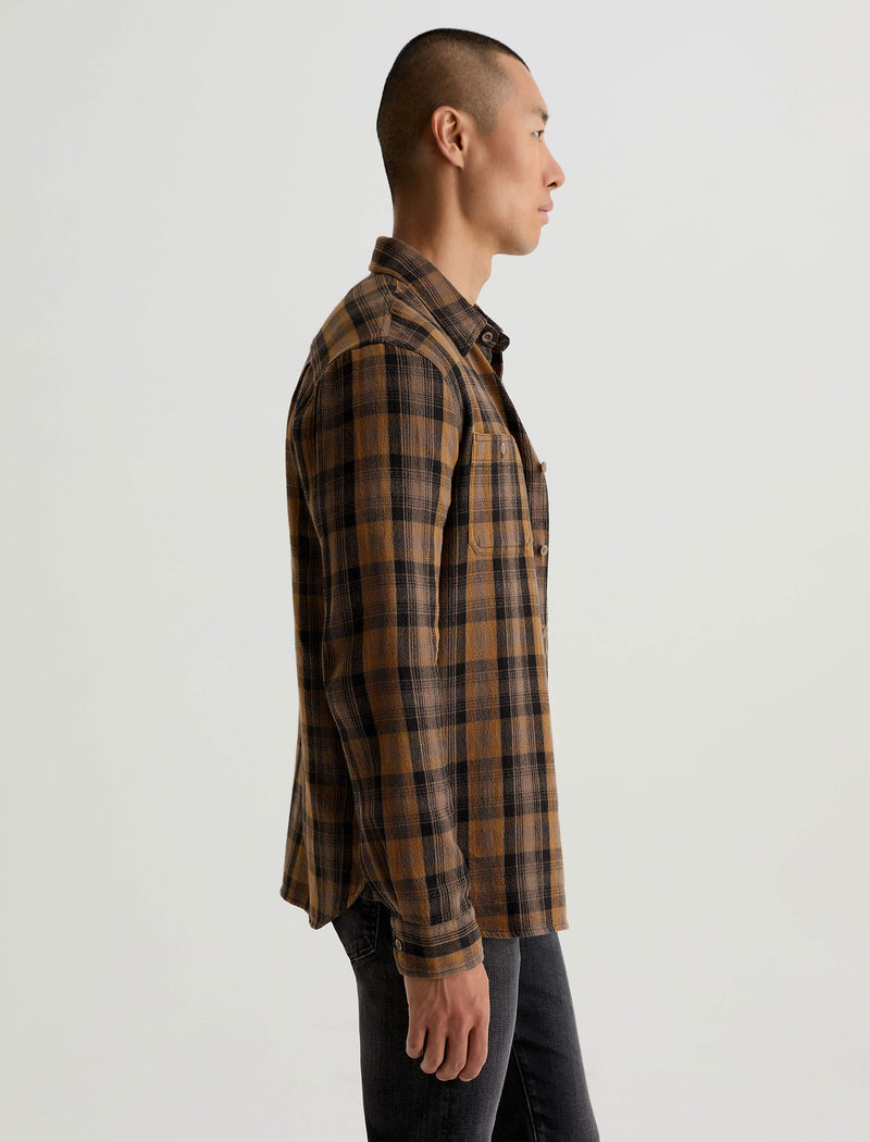 Men Mason Work Shirt Yellow Multi at AG Jeans Official Store