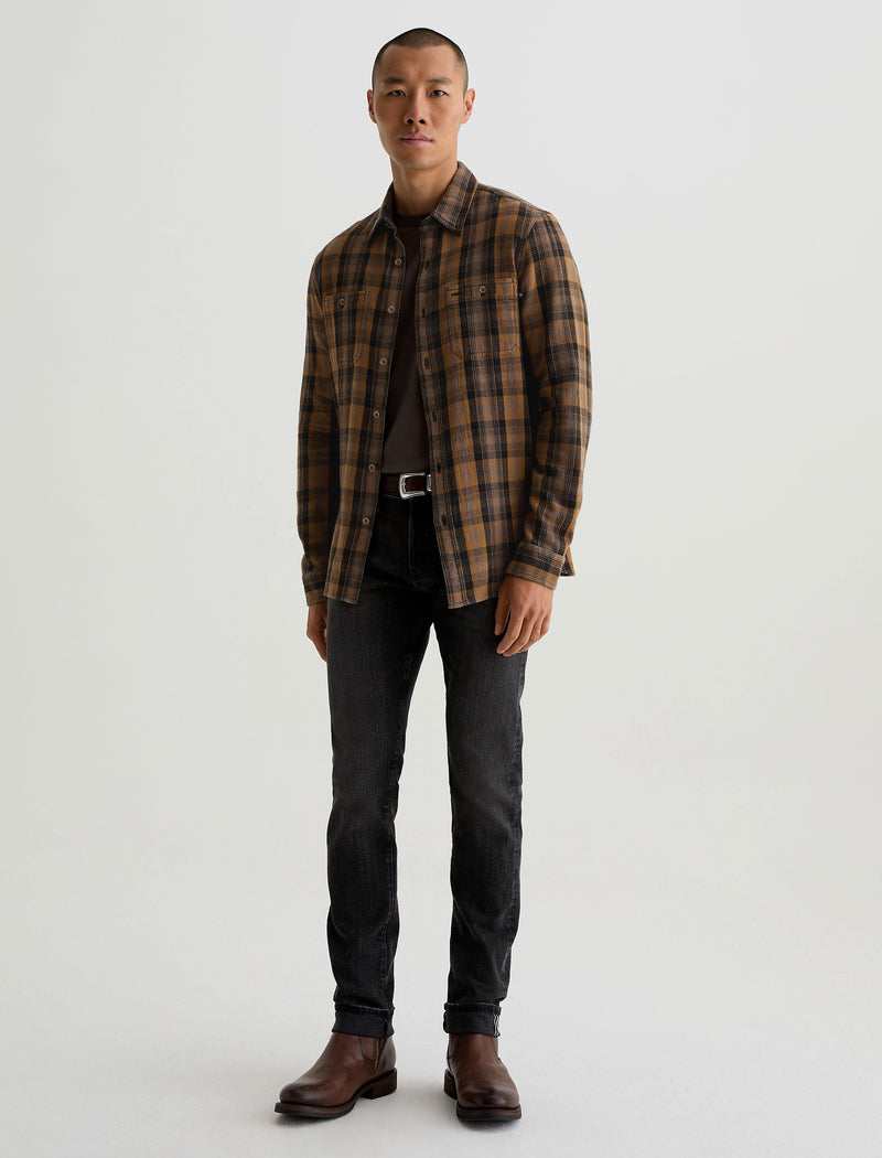 Men Mason Work Shirt Yellow Multi at AG Jeans Official Store