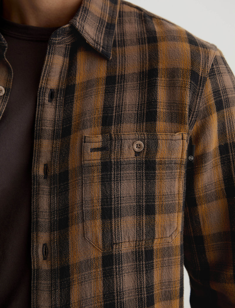 Men Mason Work Shirt Yellow Multi at AG Jeans Official Store