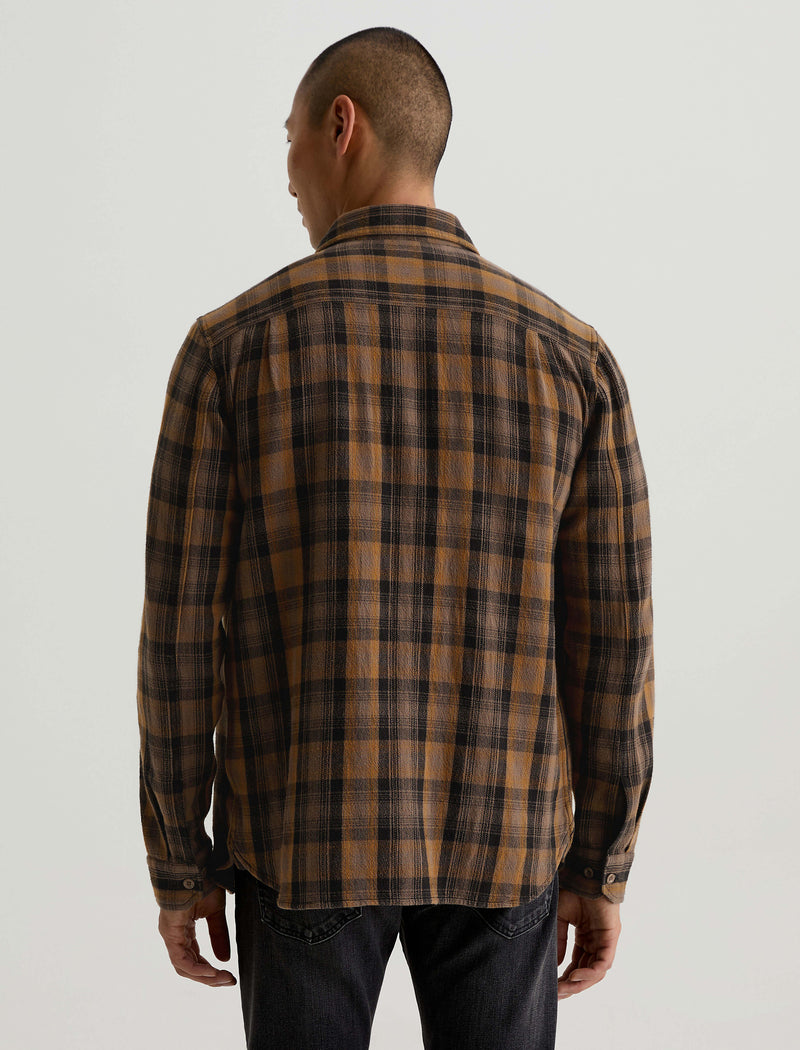 Men Mason Work Shirt Yellow Multi at AG Jeans Official Store