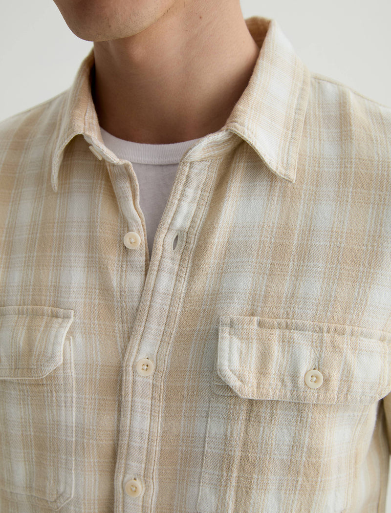 Men Curtis Work Shirt Natural Multi at AG Jeans Official Store