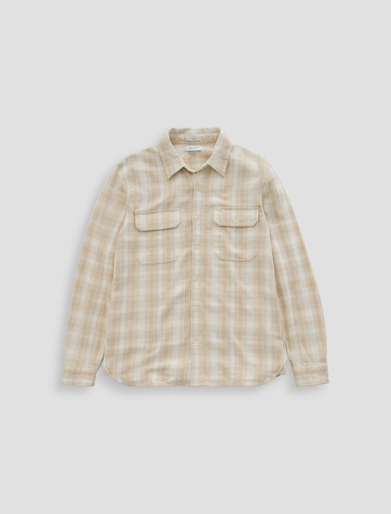 Men Curtis Work Shirt Natural Multi at AG Jeans Official Store