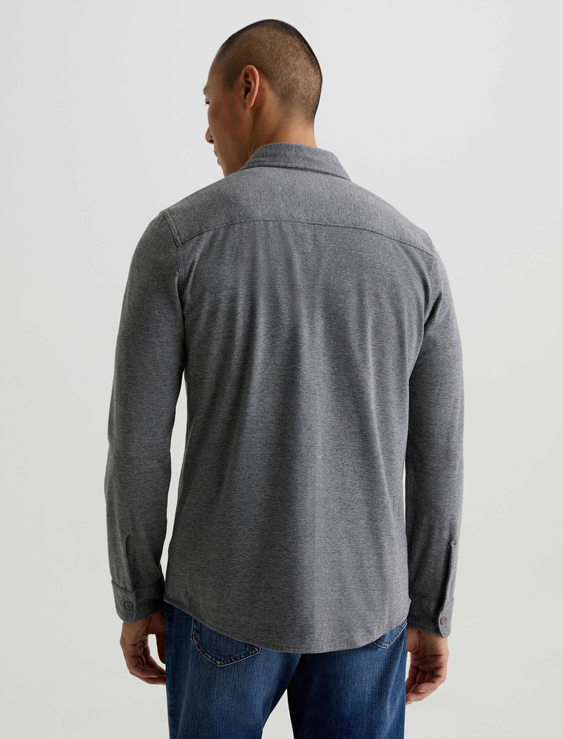 Men Wayne Work Shirt Heather Grey at AG Jeans Official Store