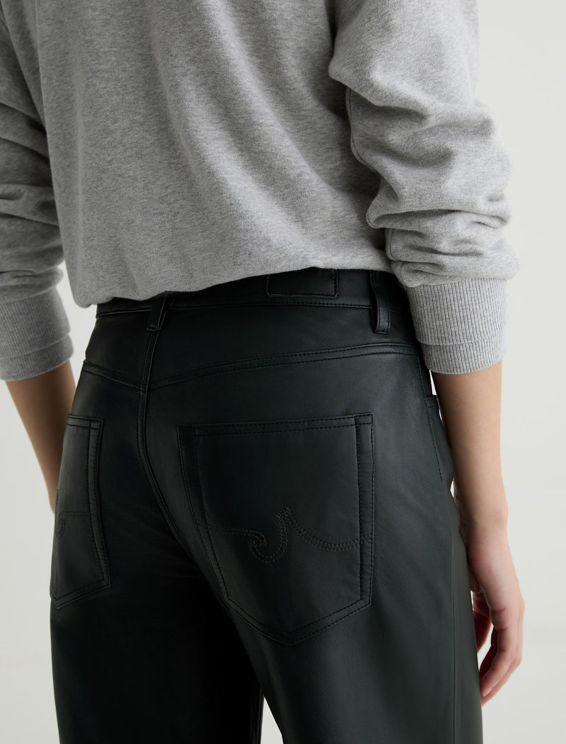 Women Saige Wide Leg Crop Dark Green at AG Jeans Official Store