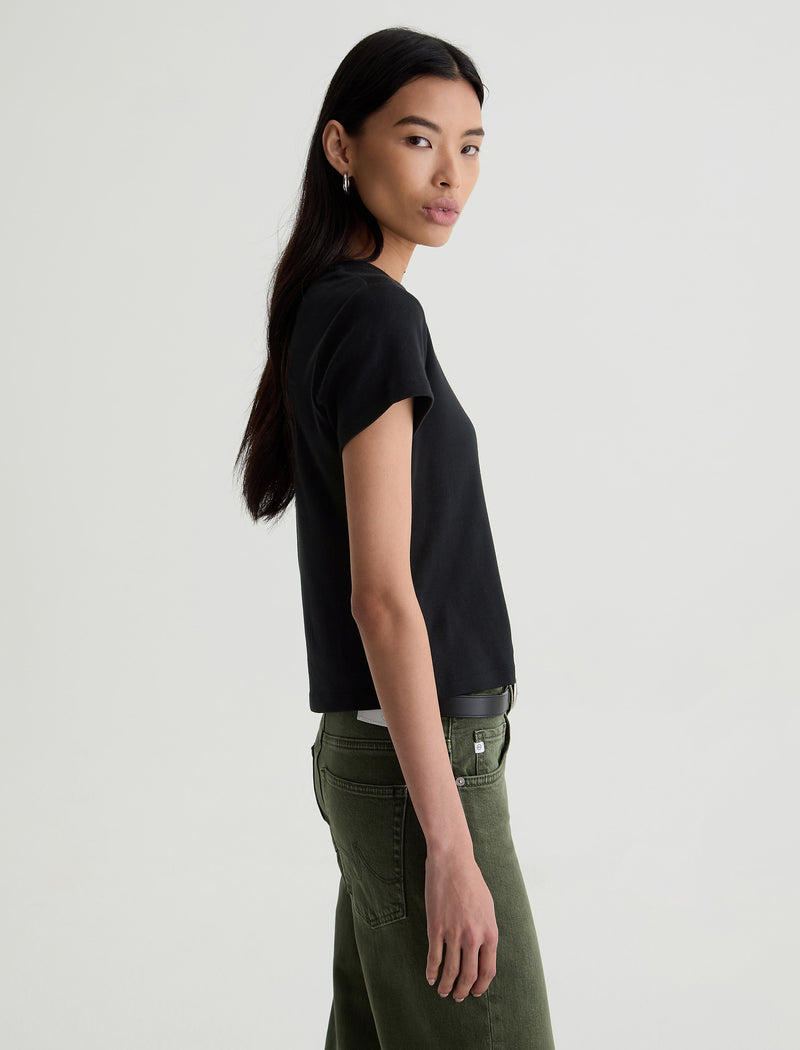 Women Sadie Crew Super Black at AG Jeans Official Store