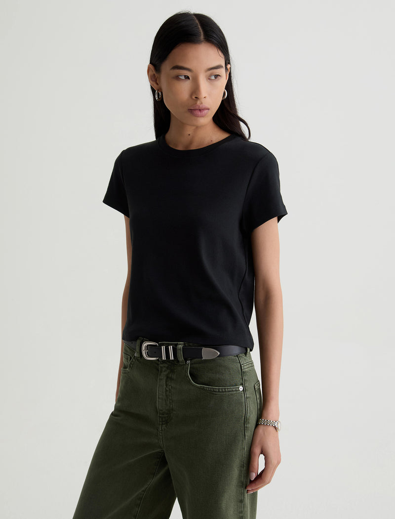 Women Sadie Crew Super Black at AG Jeans Official Store