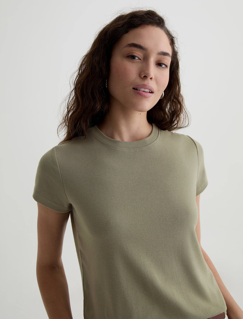Women Sadie Crew Spruce Green at AG Jeans Official Store