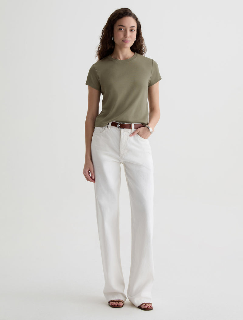 Women Sadie Crew Spruce Green at AG Jeans Official Store