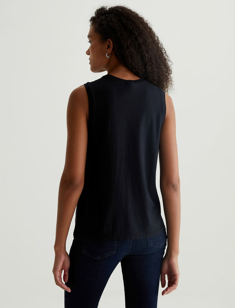 Womens Jagger Muscle Tank True Black at AG Jeans Official Store