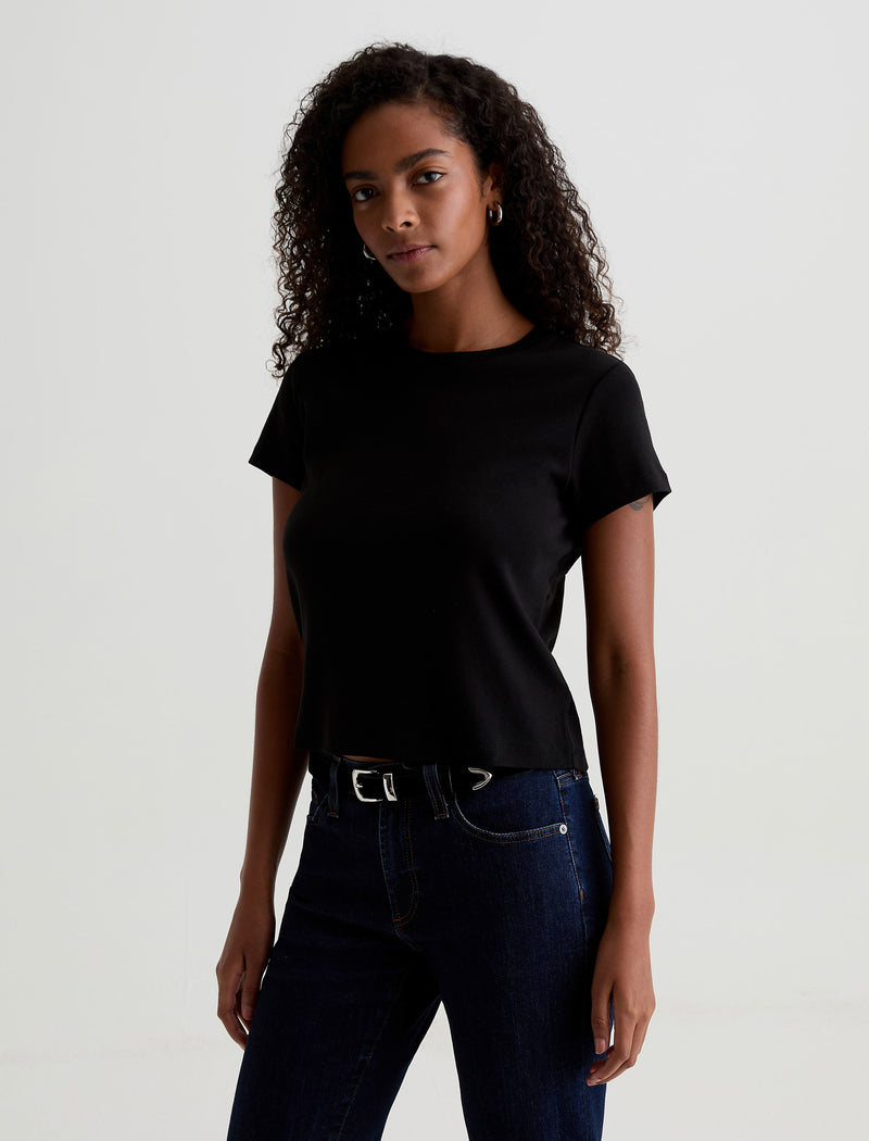 Women Sadie Crew Super Black at AG Jeans Official Store