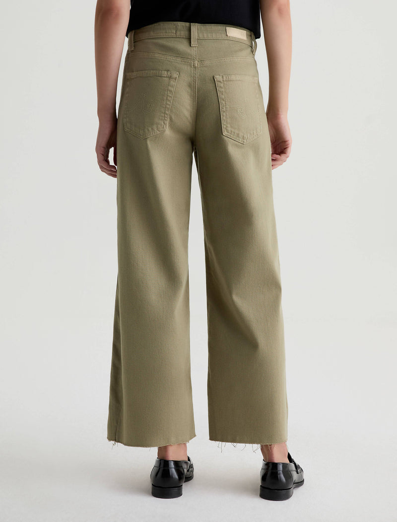 Women Saige Wide Leg Crop Dusty Sage at AG Jeans Official Store