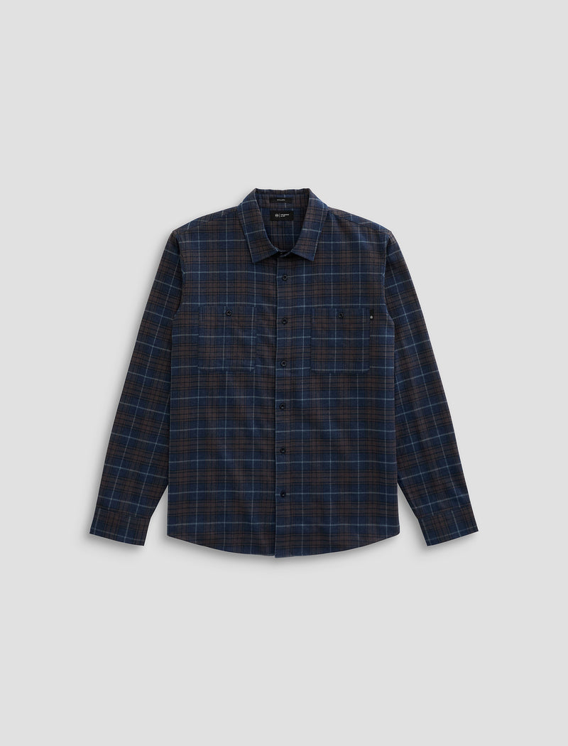 Men Wayne Work Shirt Navy Multi at AG Jeans Official Store