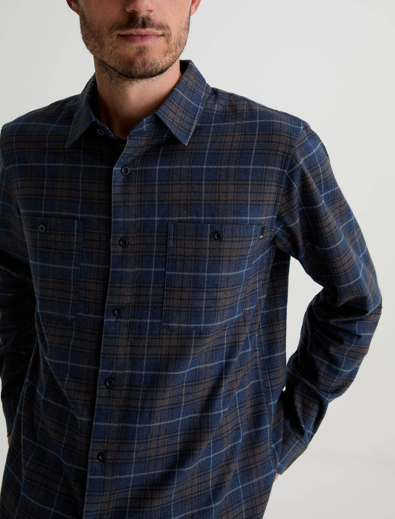 Men Wayne Work Shirt Navy Multi at AG Jeans Official Store